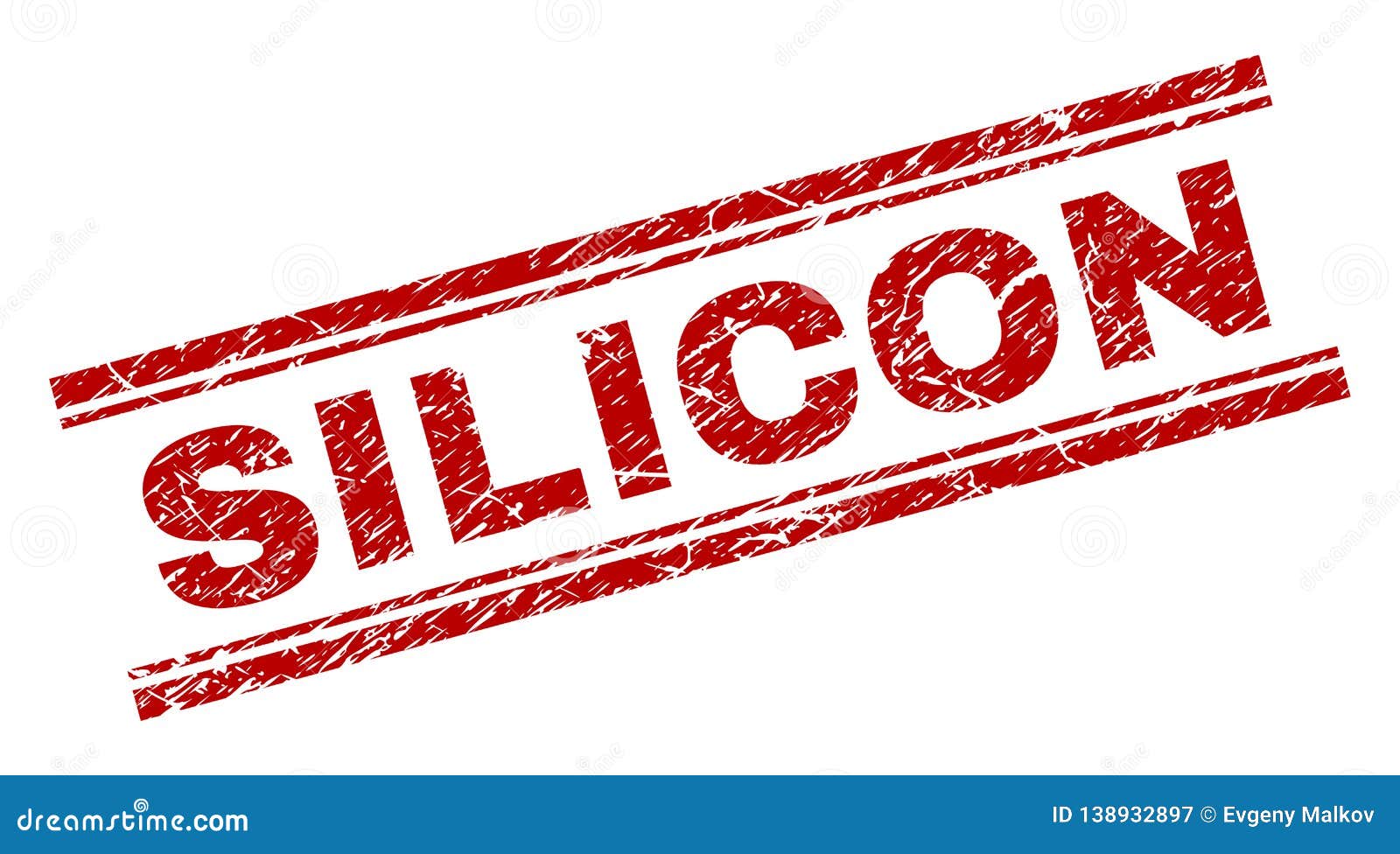 Scratched Textured SILICON Stamp Seal Stock Vector - Illustration of ...