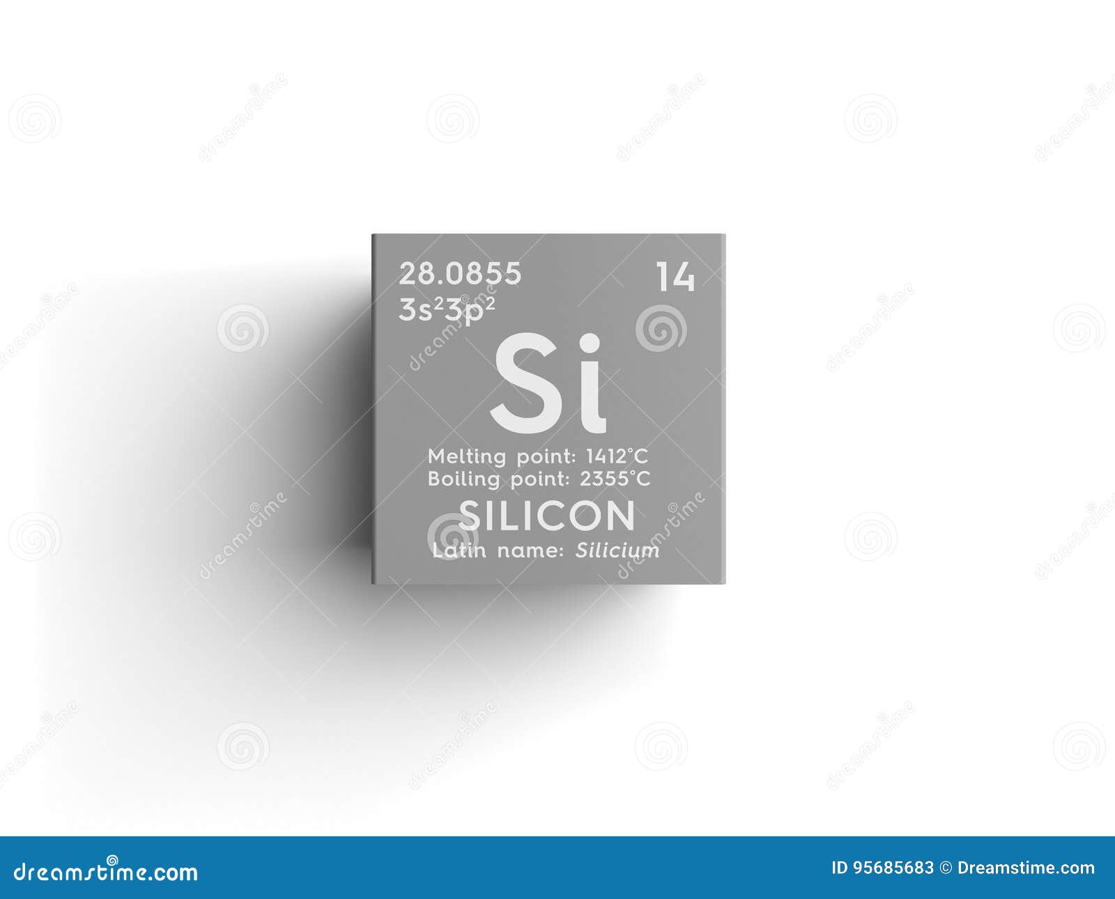 Silicon. Silicium. Metalloids. Chemical Element of Mendeleev& X27;s ...