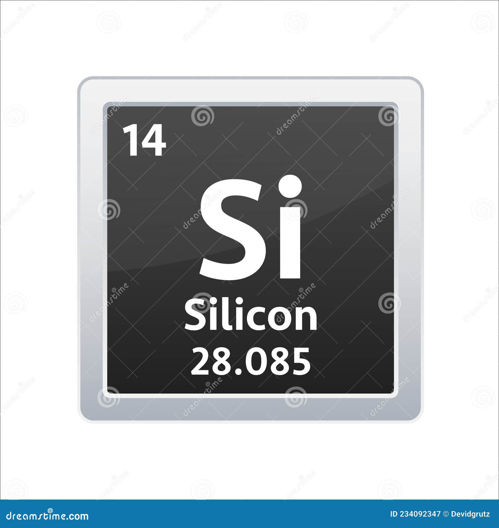 Silicon Symbol. Chemical Element of the Periodic Table Stock Vector ... Silicon Symbol. Chemical Element of the Periodic Table Stock Vector ...