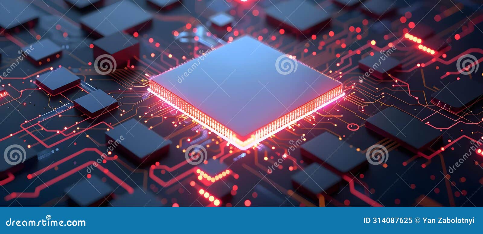 Silicon Symphony: CPU and Circuitry Harmony. Concept Technology, CPU ...