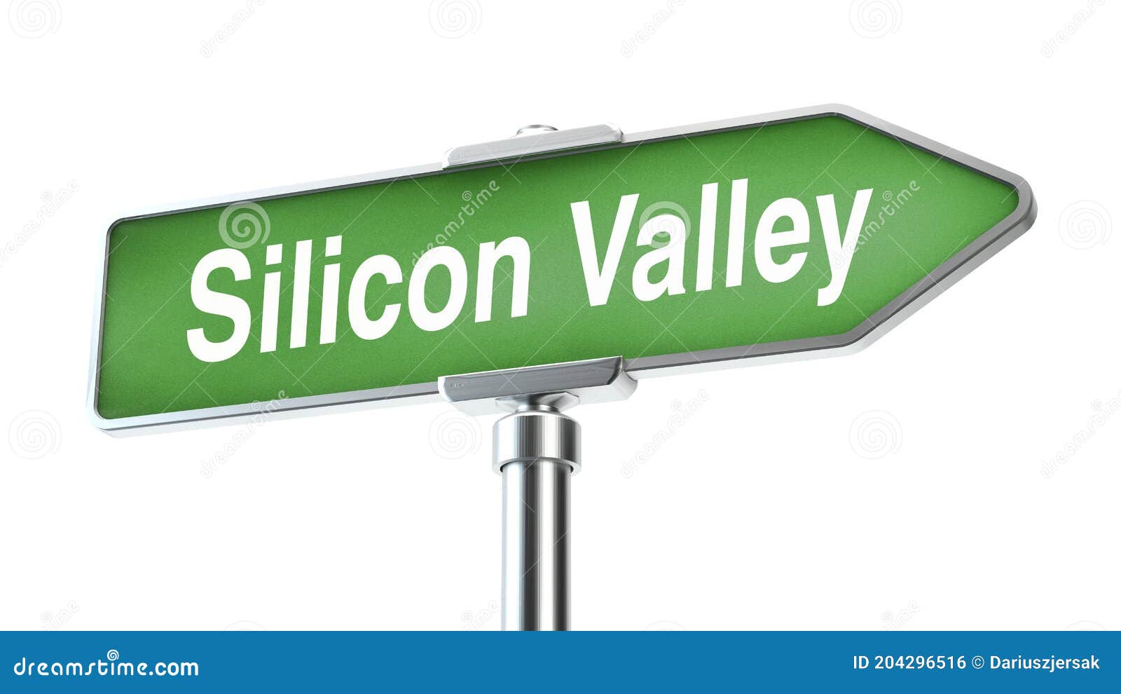 Silicon Valley, - Road Sign Stock Illustration - Illustration of icon ...