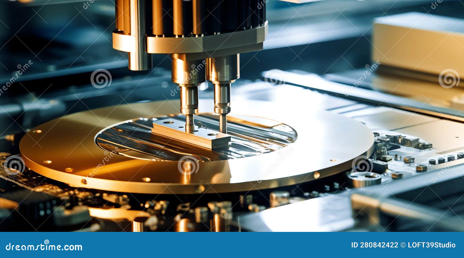 2431_Silicon_Wafer_during_2 Stock Illustration - Illustration of ...