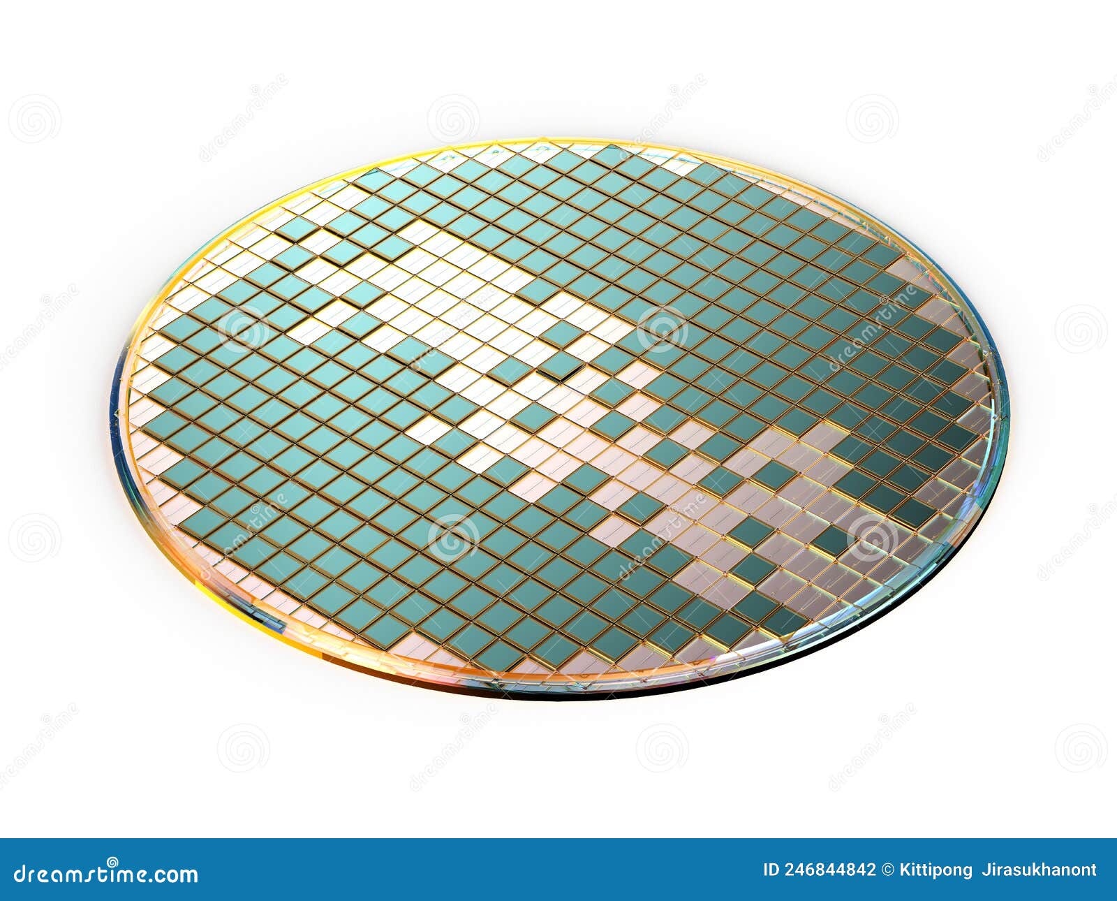Silicon Wafer Plates for Semiconductor Manufacturing Stock Illustration ...