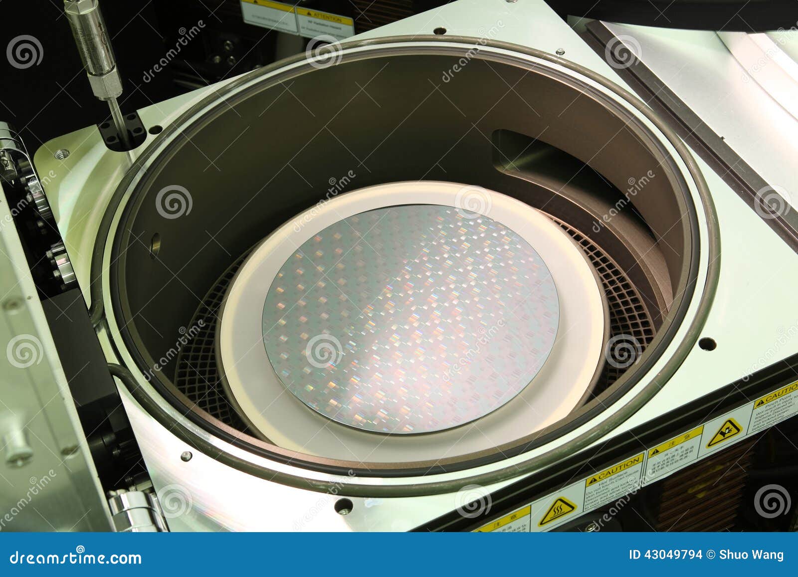 Silicon wafer stock photo. Image of computer, close, equipment - 43049794