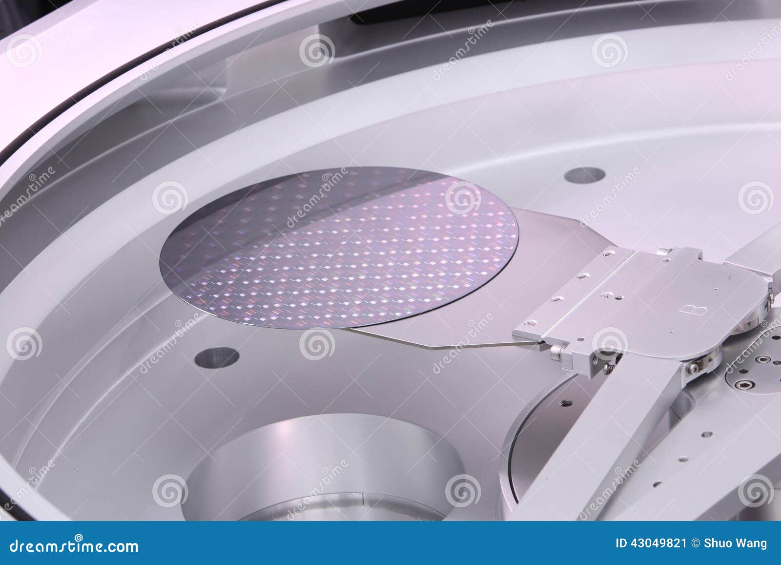 Silicon wafer stock image. Image of business, digital - 43049821