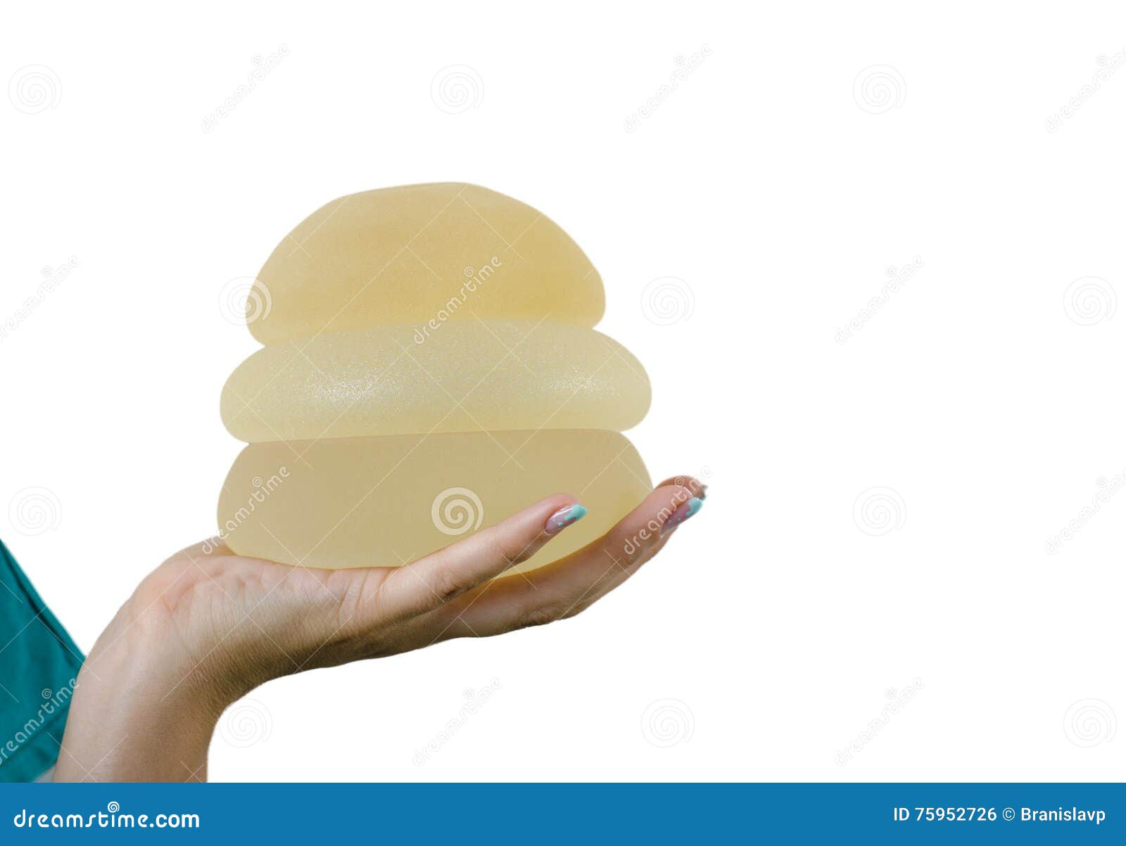 Silicone breast implant. stock photo. Image of equipment - 75952726