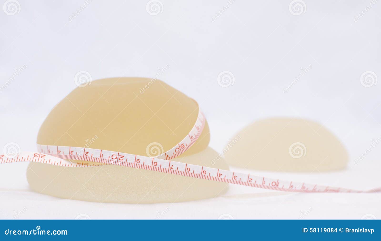 Silicone Breast Implants. Nurse Holding Implants. Doctor Holding ...
