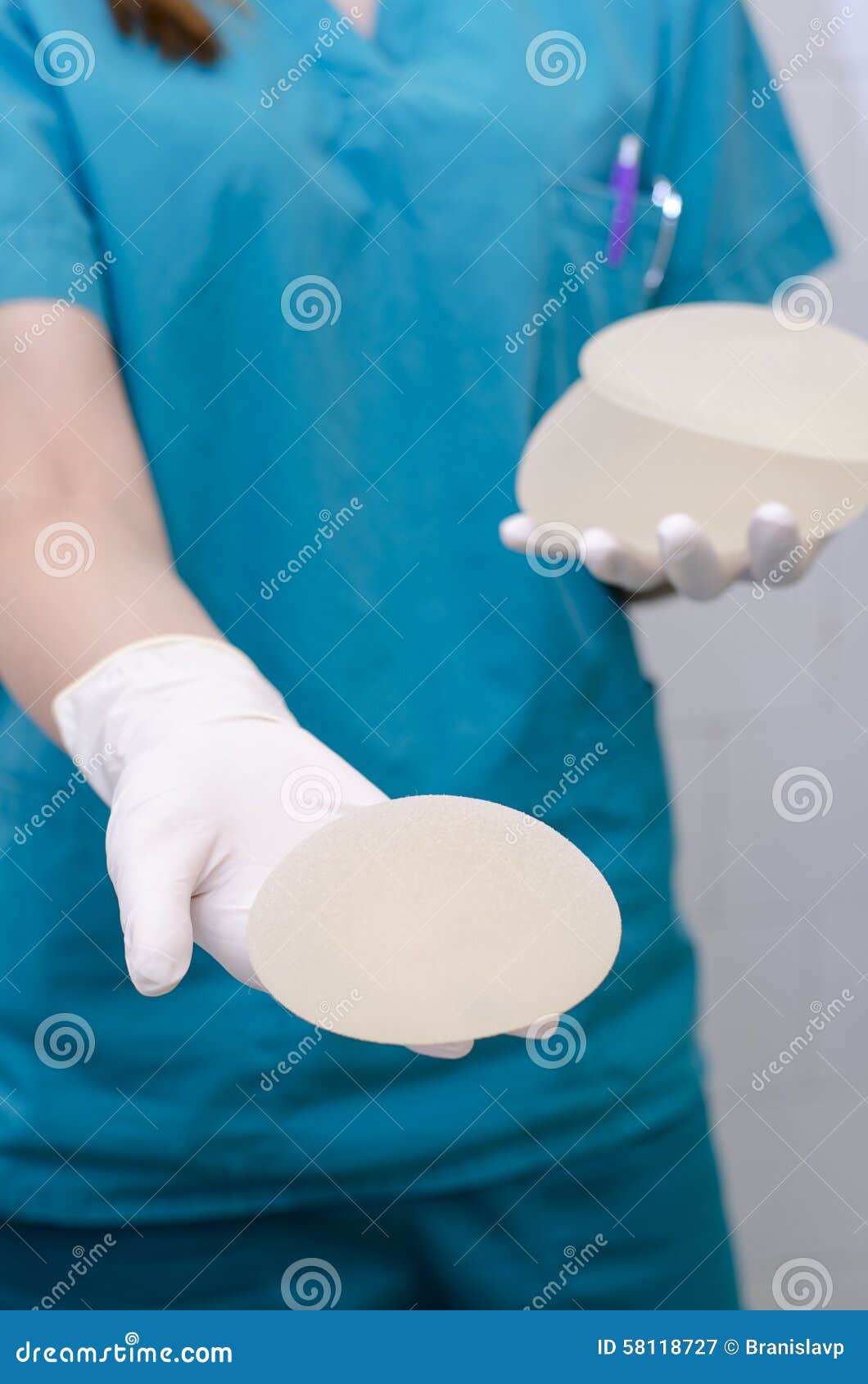 Silicone breast implant stock image. Image of medicine - 58118727