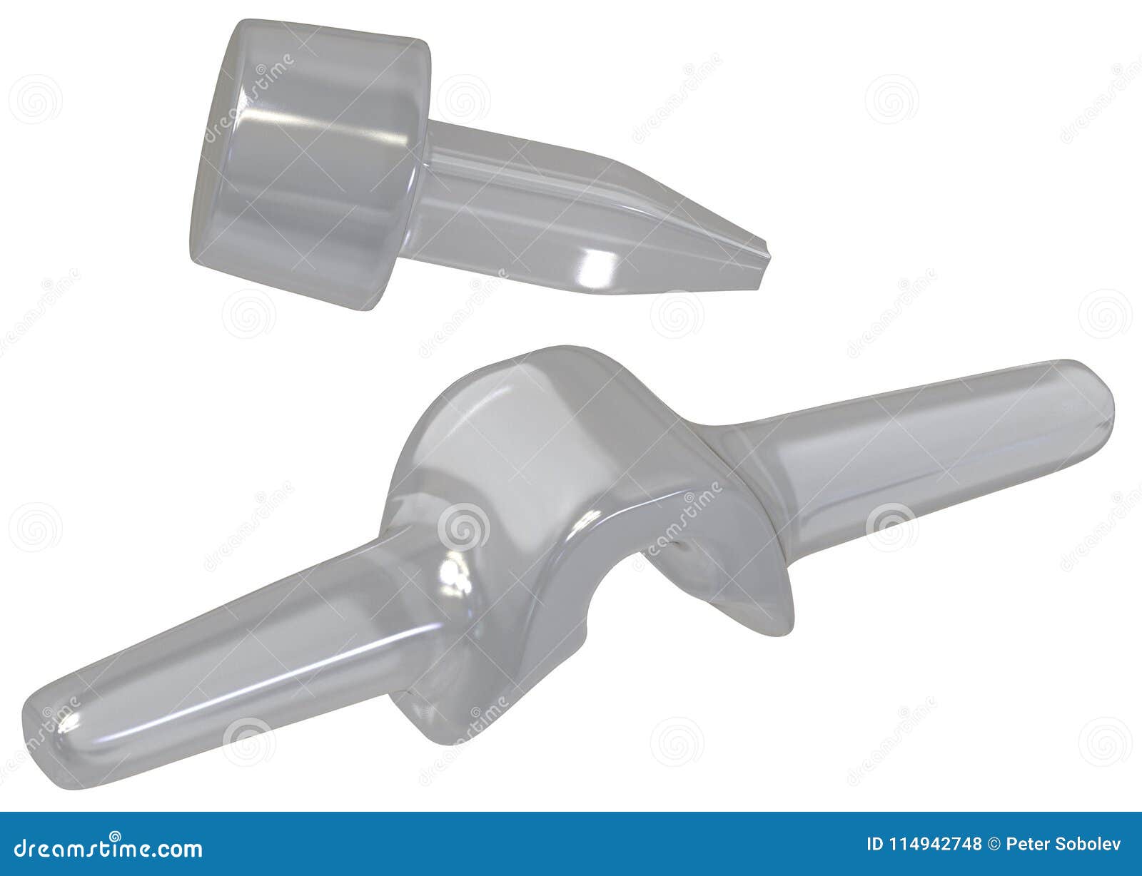 Silicone finger implants stock illustration. Illustration of care ...