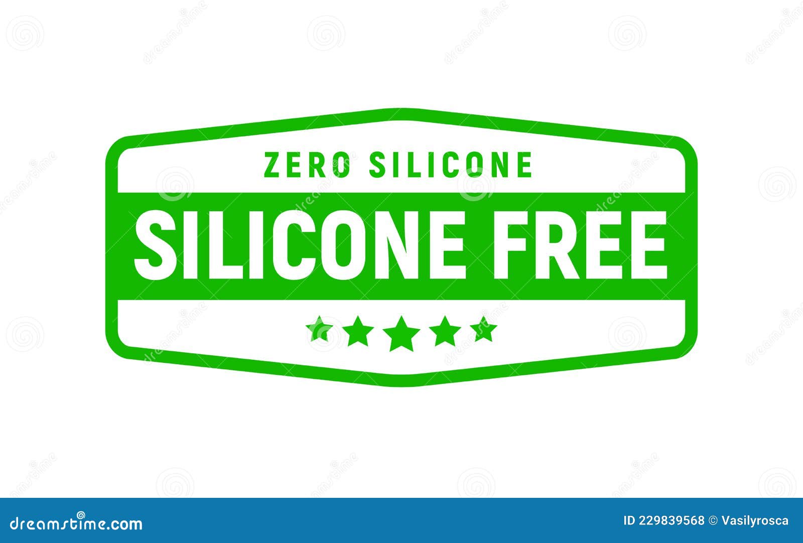 Silicone Free Icon Sign. Vector Silicone Free Symbol Stock Vector ...