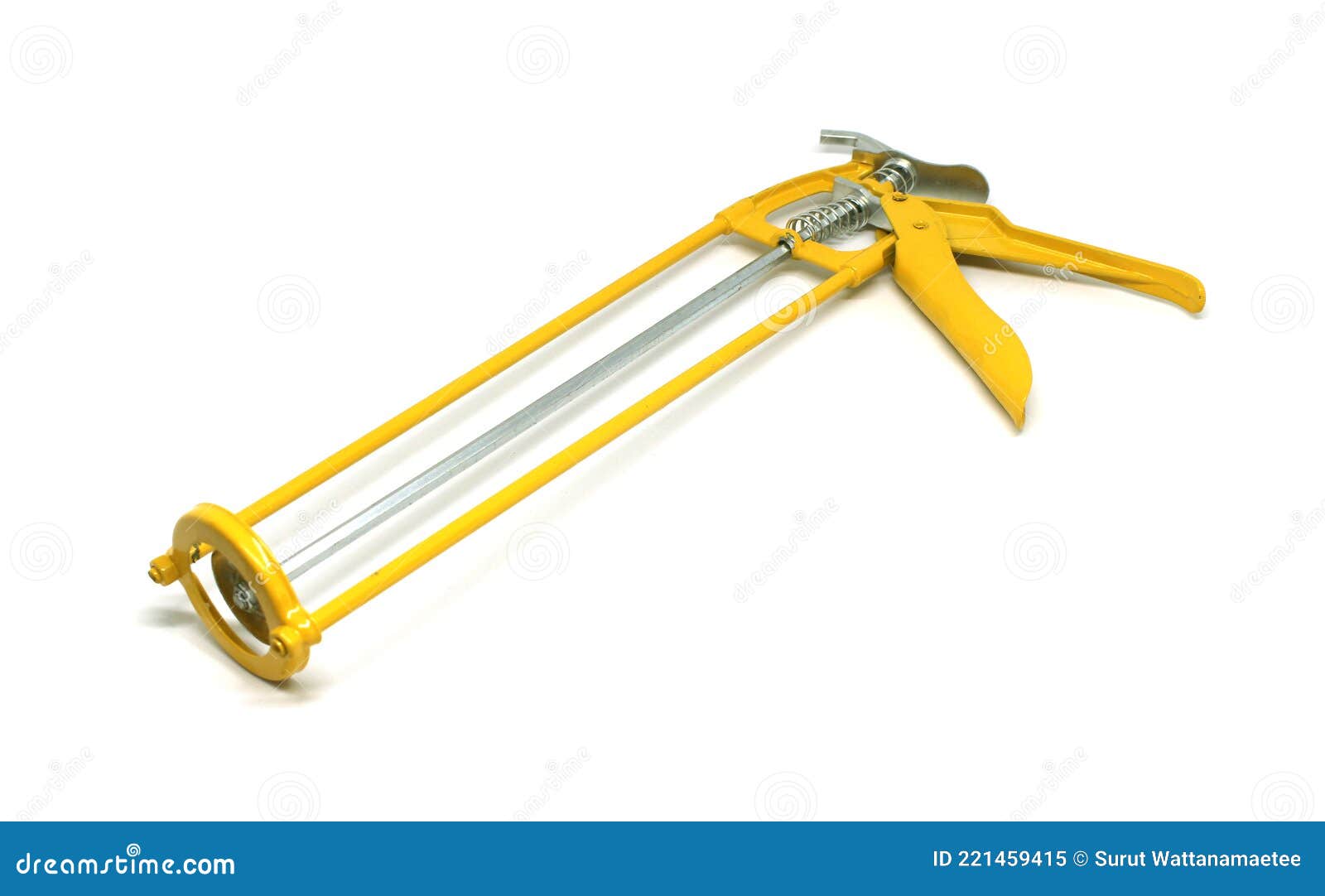 Silicone Gun on White Background Stock Image - Image of glue, home ...