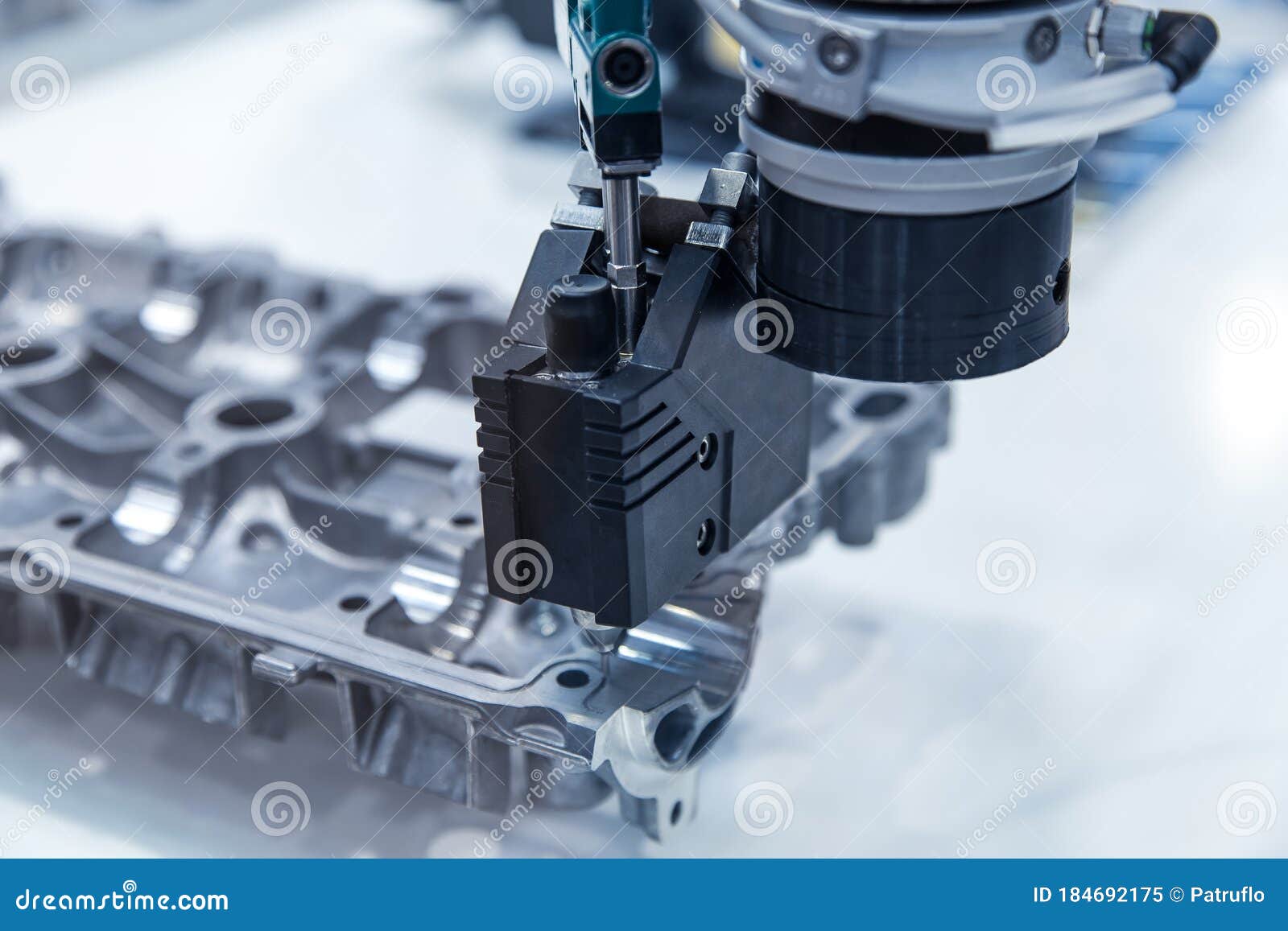 Silicone Injection on Cylinder Head Cover Stock Image - Image of ...