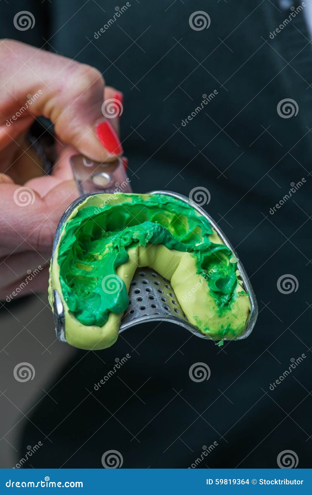 Silicone mold dental stock photo. Image of hand, oral - 59819364