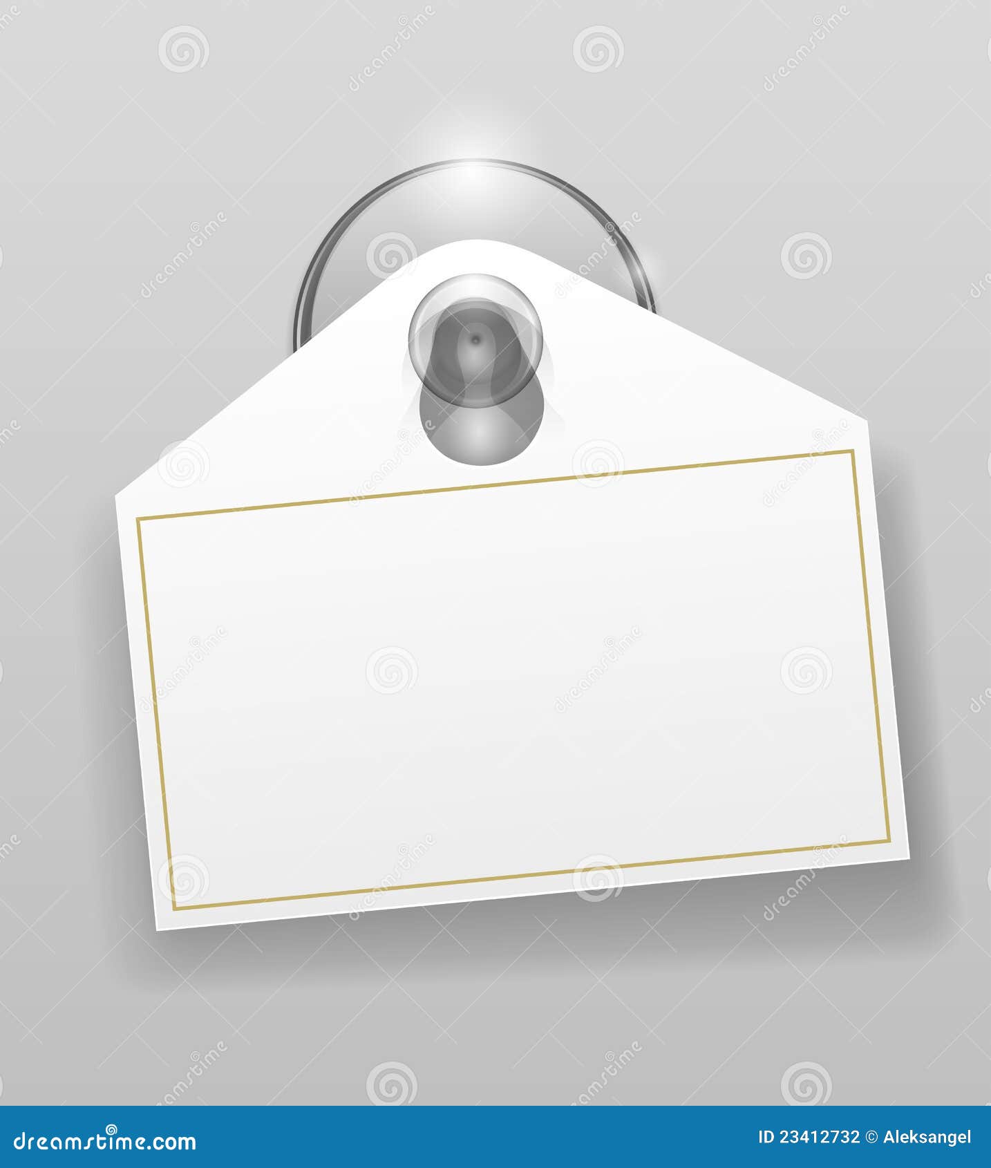 Silicone Suction Cup with Badge Stock Vector - Illustration of paper ...