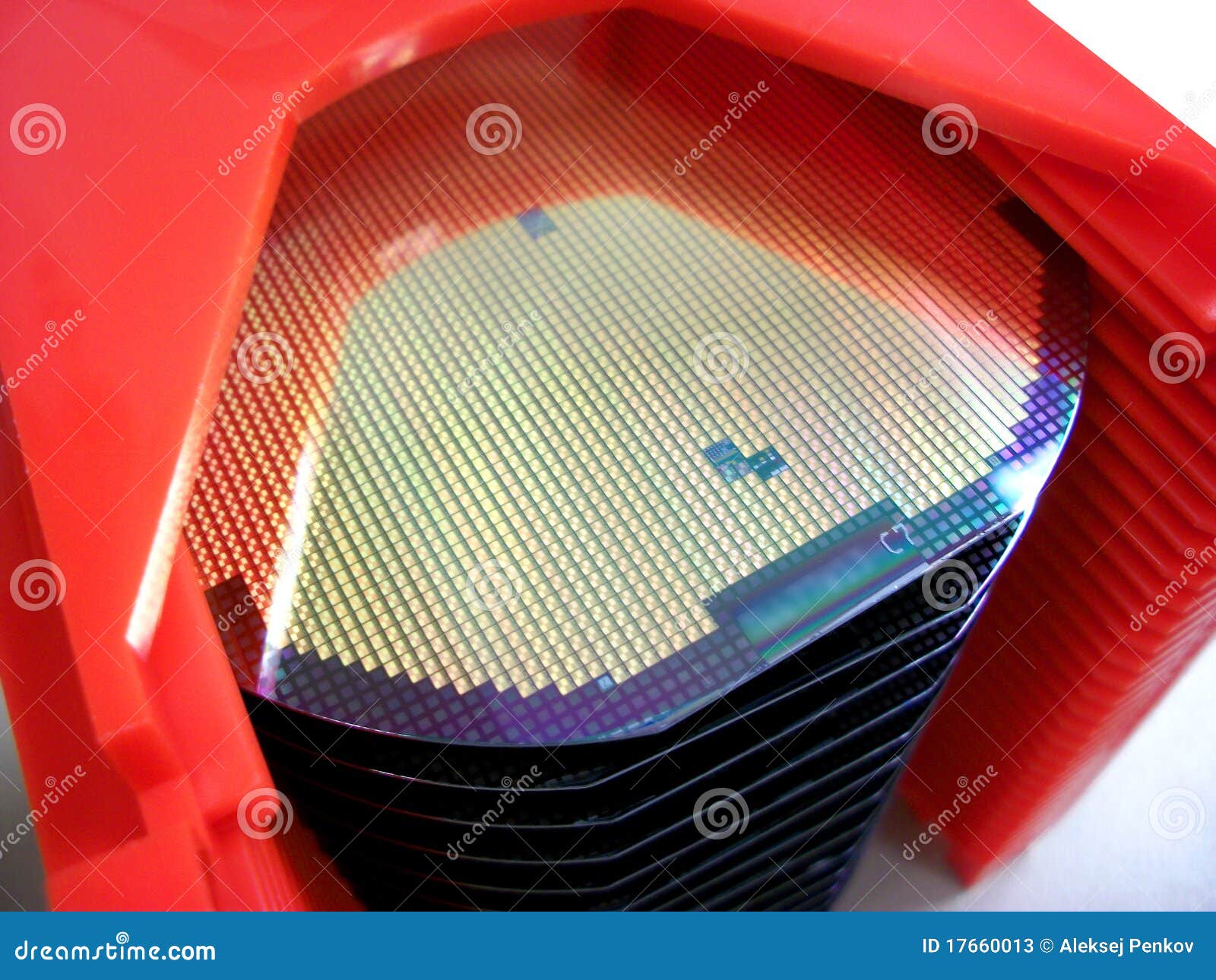 Silicone wafers stock image. Image of technology, electronic - 17660013