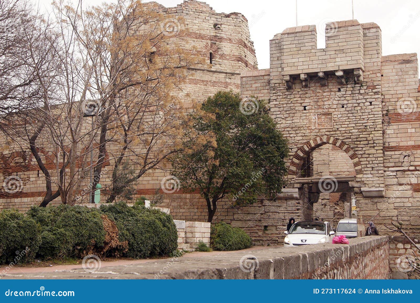 Silivri Kapi stock photo. Image of turkey, tree, constantinople - 273117624