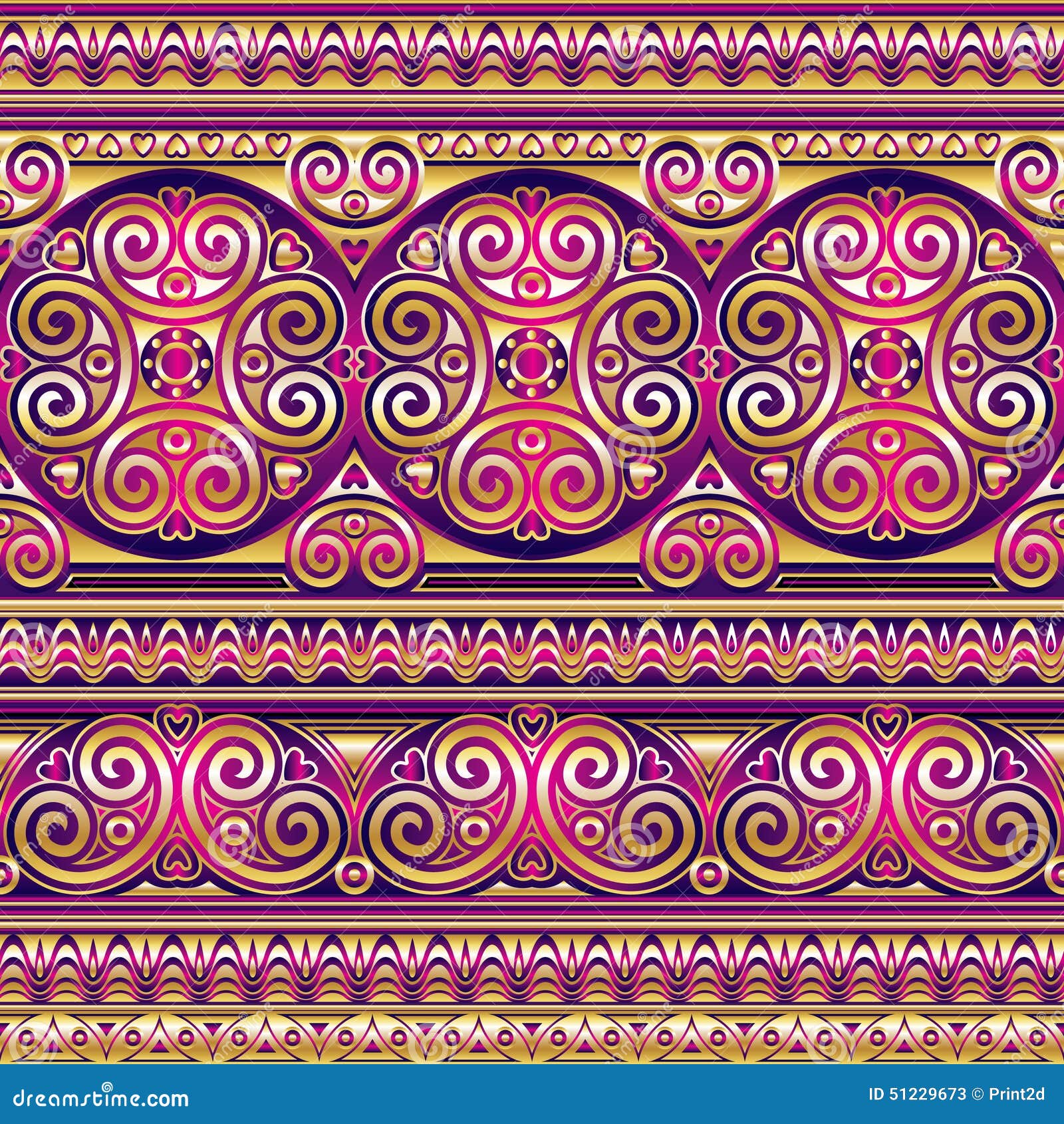 Silk Asian Seamless Ornament Stock Vector - Illustration of revival ...