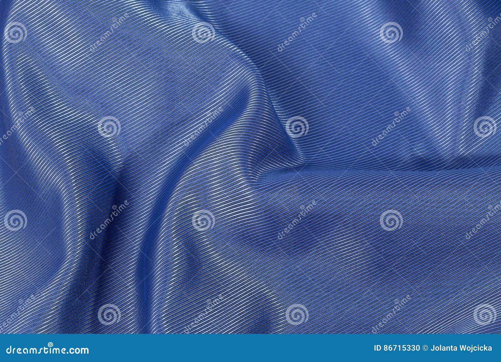 Silk Background, Texture of Blue Shiny Fabric, Close Up Stock Photo ...