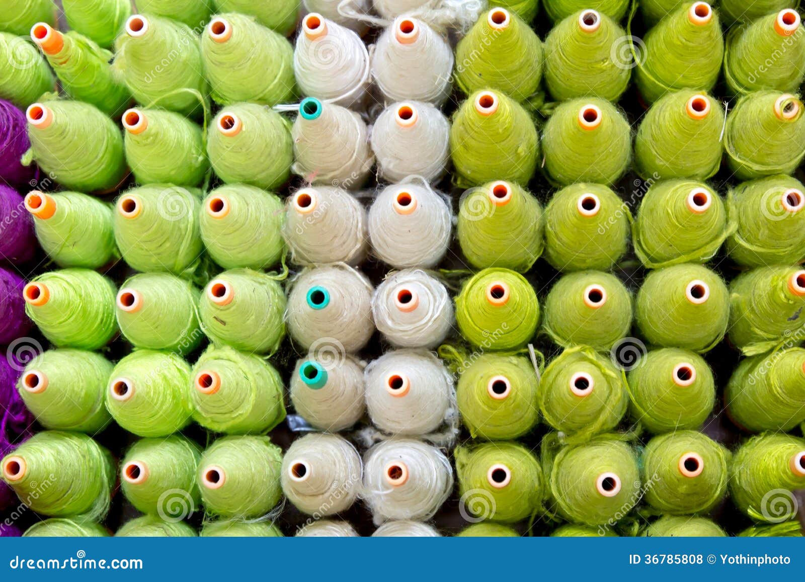 Silk in bobbin thread stock photo. Image of weaving, loom - 36785808