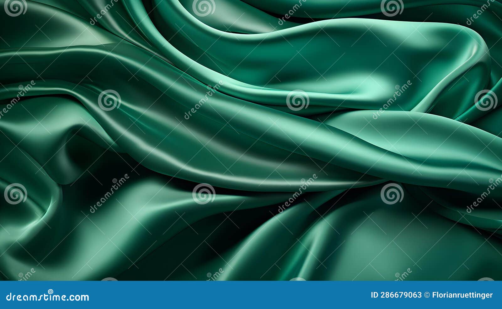 Emerald Silk Fabric Texture with Beautiful Waves. Elegant Background ...