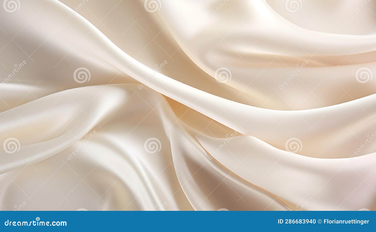 Ivory Silk Fabric Texture with Beautiful Waves. Elegant Background for ...