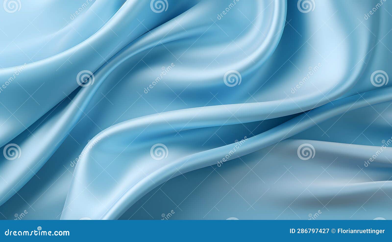 Sky Blue Silk Fabric Texture with Beautiful Waves. Elegant Background ...