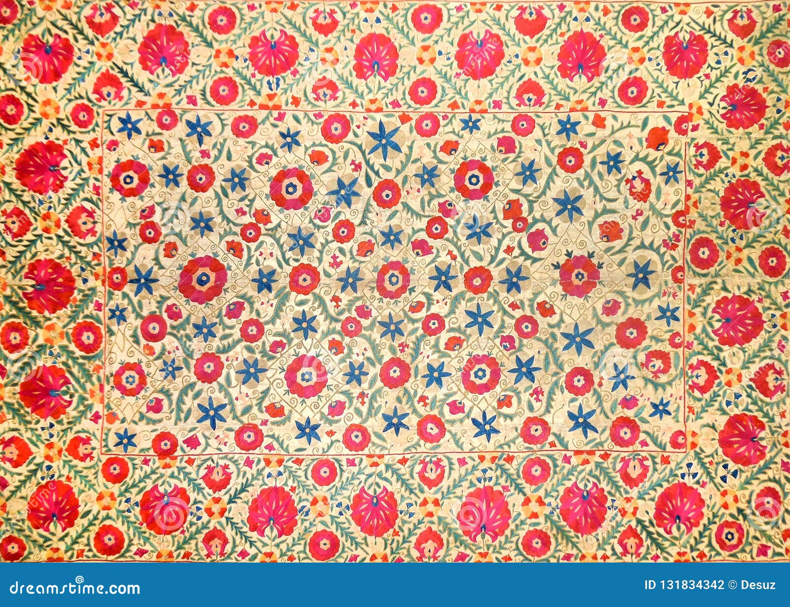 Eastern Arabic Decorative Embroidery Pattern Stock Photo - Image of ...