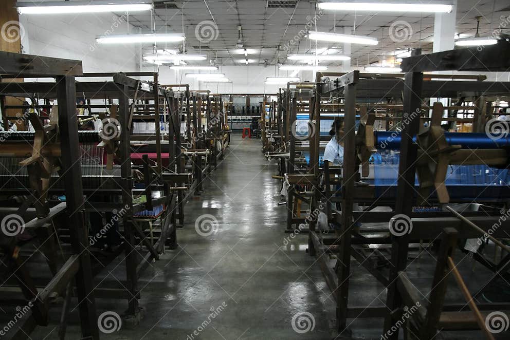 At the silk factory stock photo. Image of isle, working - 1646120