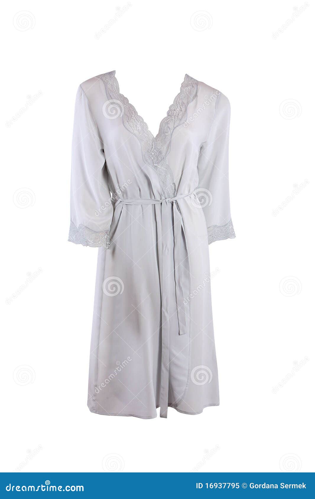 Silk female robe stock image. Image of decoration, belt - 16937795