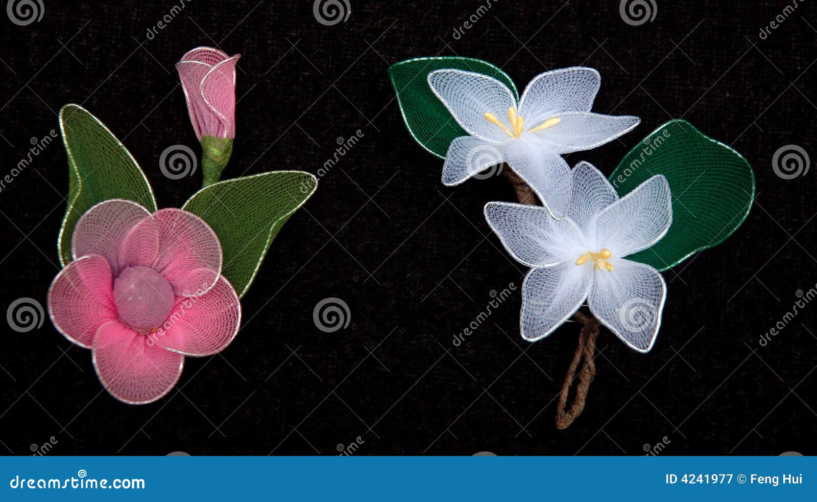 Silk flower stock image. Image of adorable, craft, design - 4241977