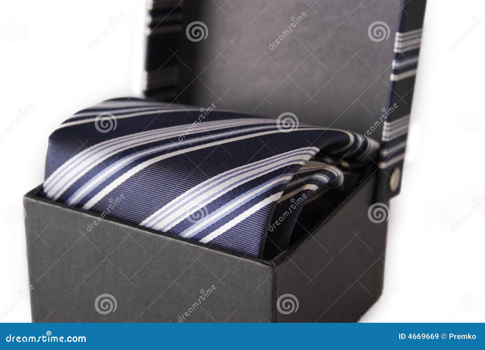 Silk necktie with box stock image. Image of scarf, cloth - 4669669