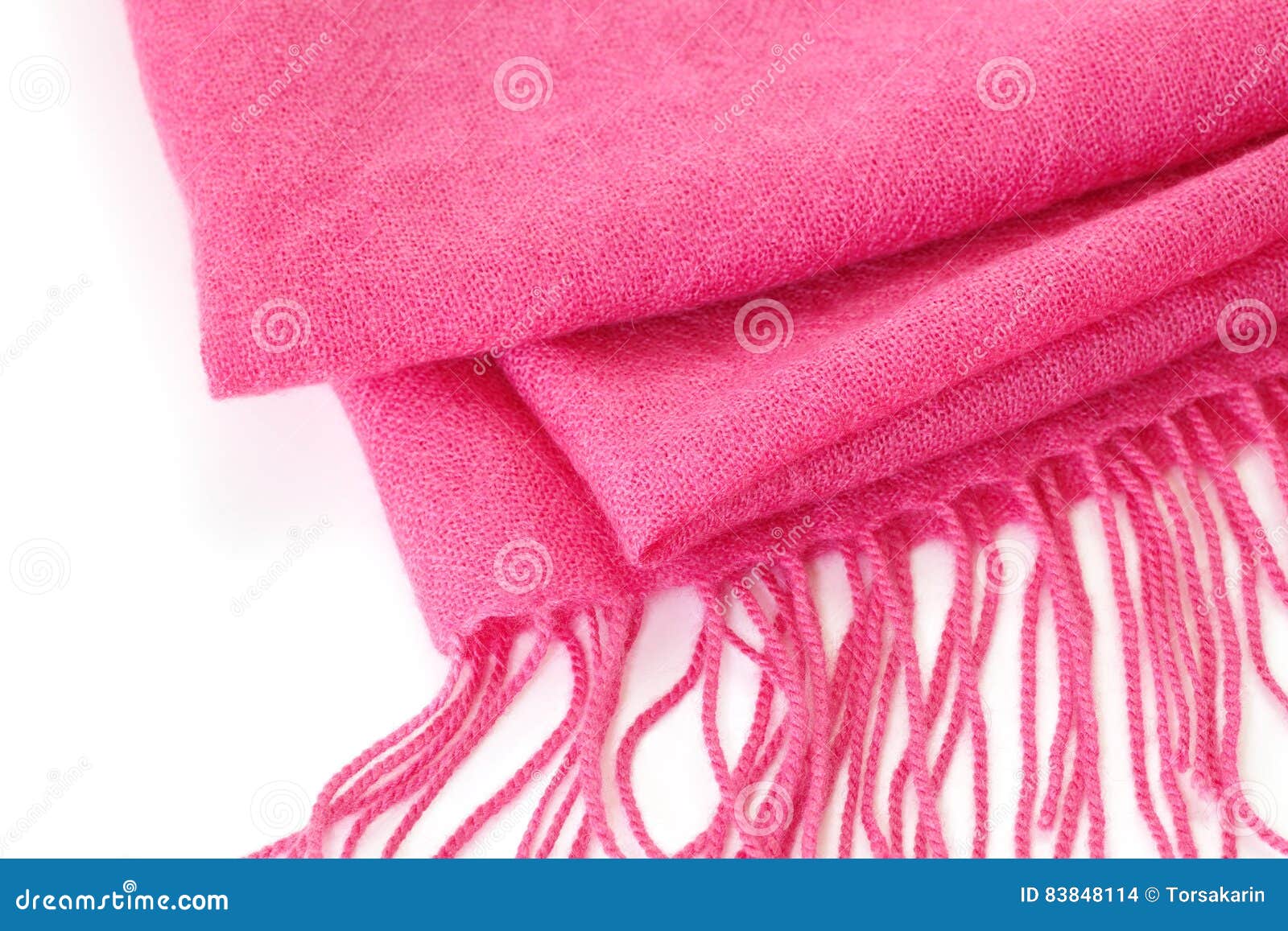 Silk pink scarf stock photo. Image of cotton, silk, fringe - 83848114