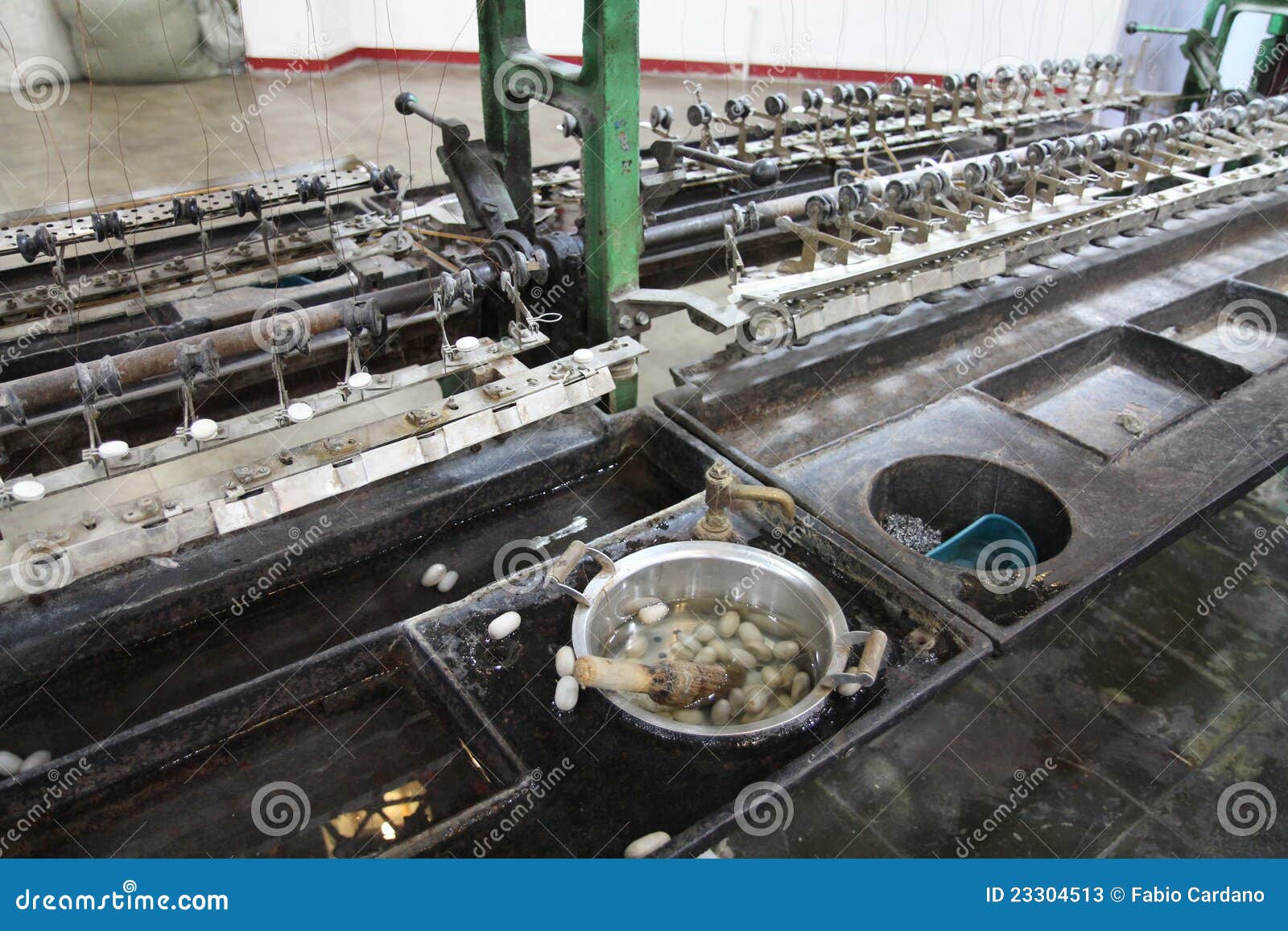 Silk production factory stock image. Image of spin, spinning - 23304513
