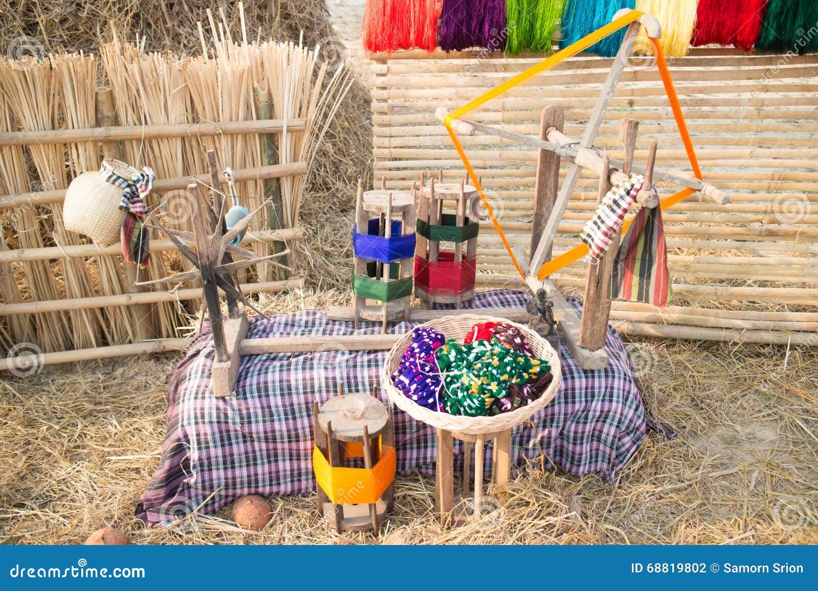 Silk Production Process stock photo. Image of detail - 68819802