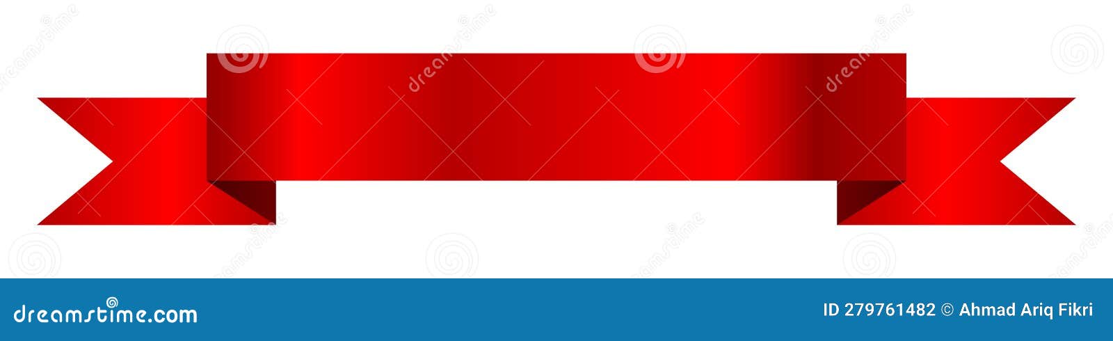 Silk Red Ribbon or Label. Banner Symbol. Wave Banner Elements Stock ...