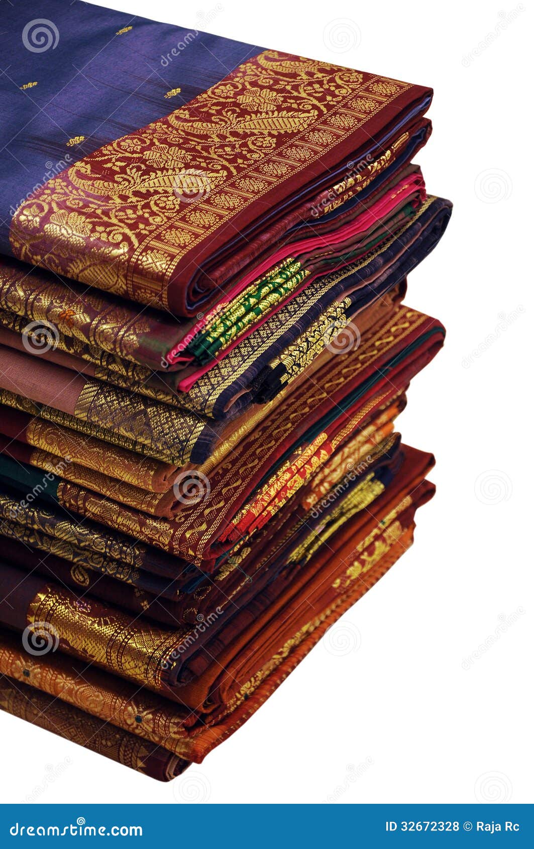 Silk Sarees stock photo. Image of fabrics, ring, print - 32672328