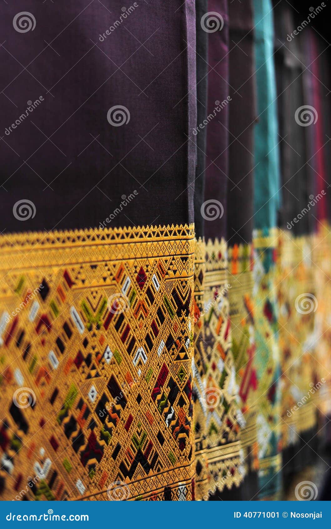 Silk Sarong Cloth Procedural Stock Image - Image of handmade, fashion ...