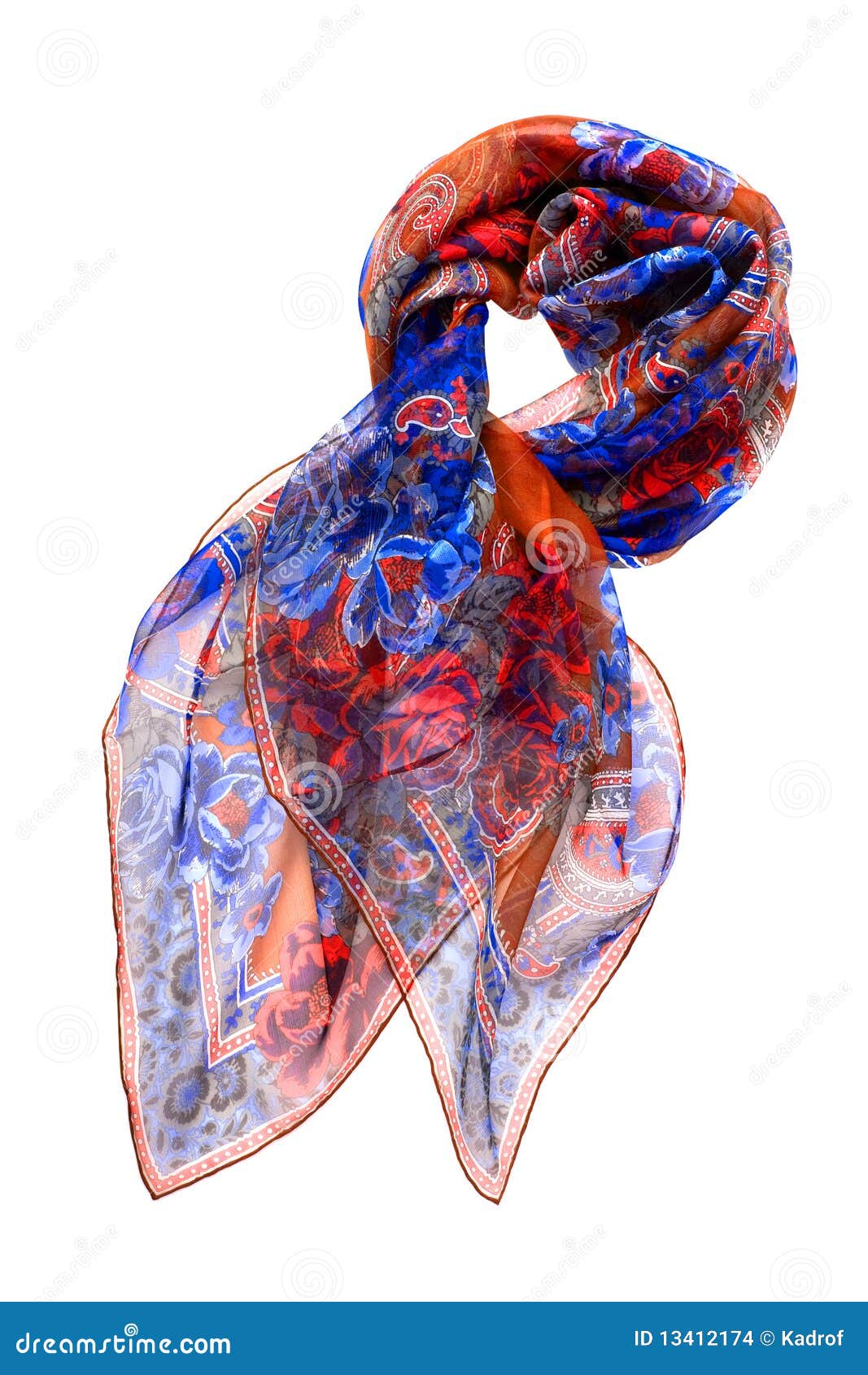 Silk scarf stock photo. Image of fine, luxury, textile - 13412174