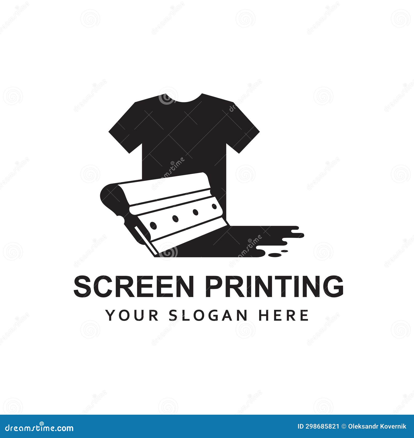 Silk screen printing icon stock vector. Illustration of design - 298685821
