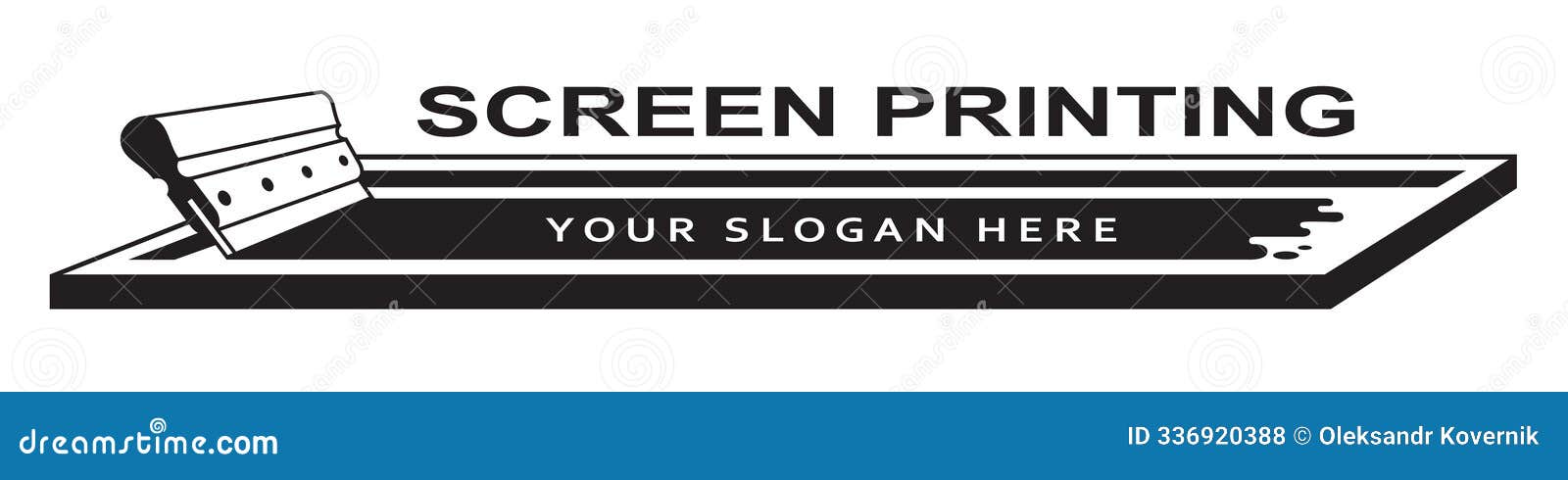 Screen Printing. Silk Screen Professional Workers In Print House ...