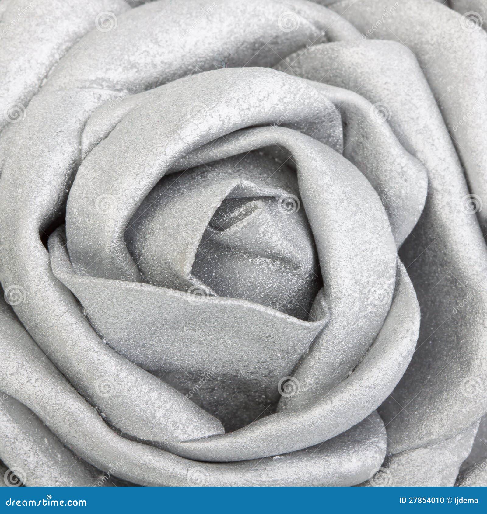 Silver Rose Flower On Gold Background. Luxury And Success. Metallized ...