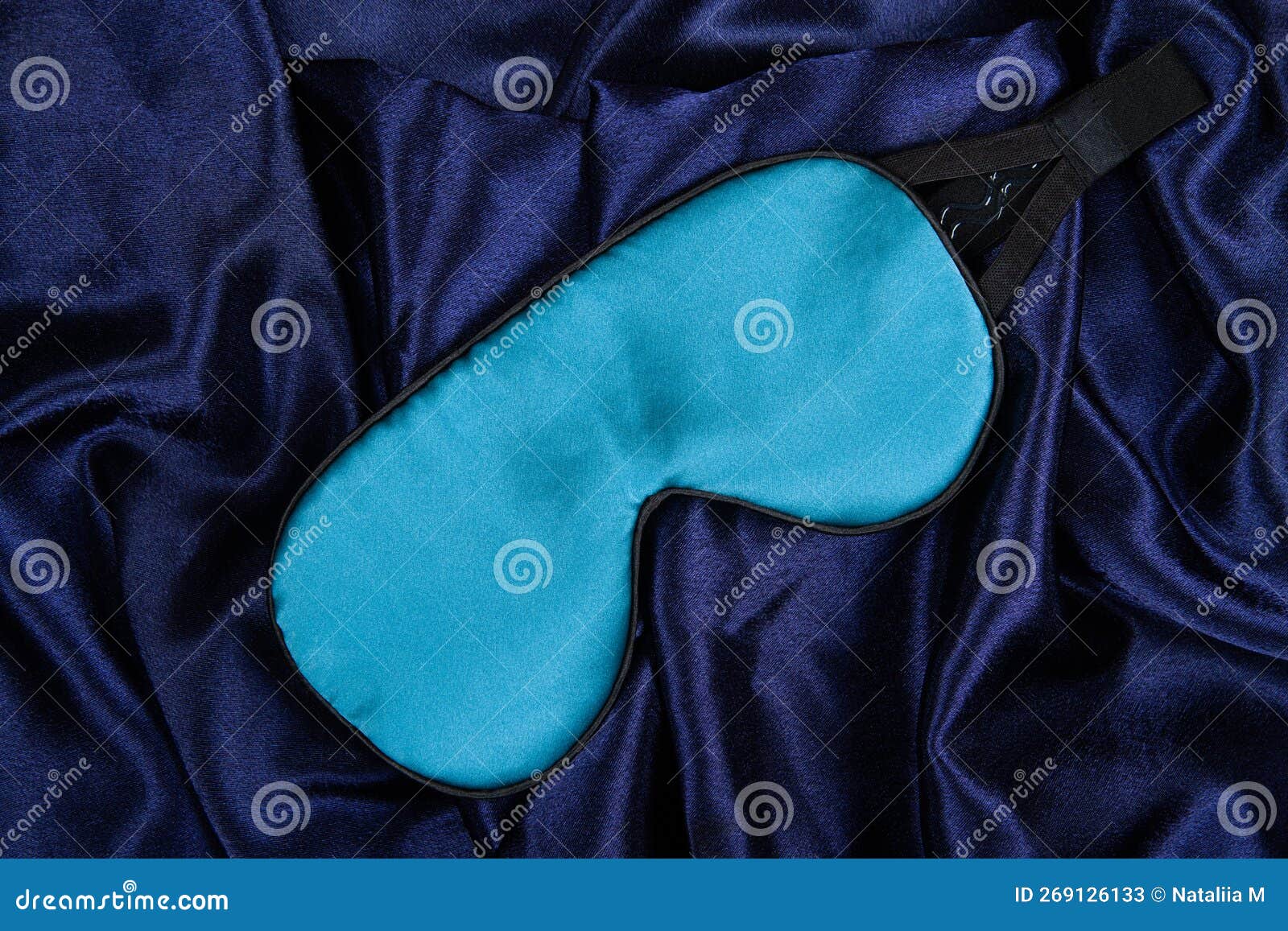 Silk Sleep Mask on Silk Background Stock Image - Image of mockup, rest ...