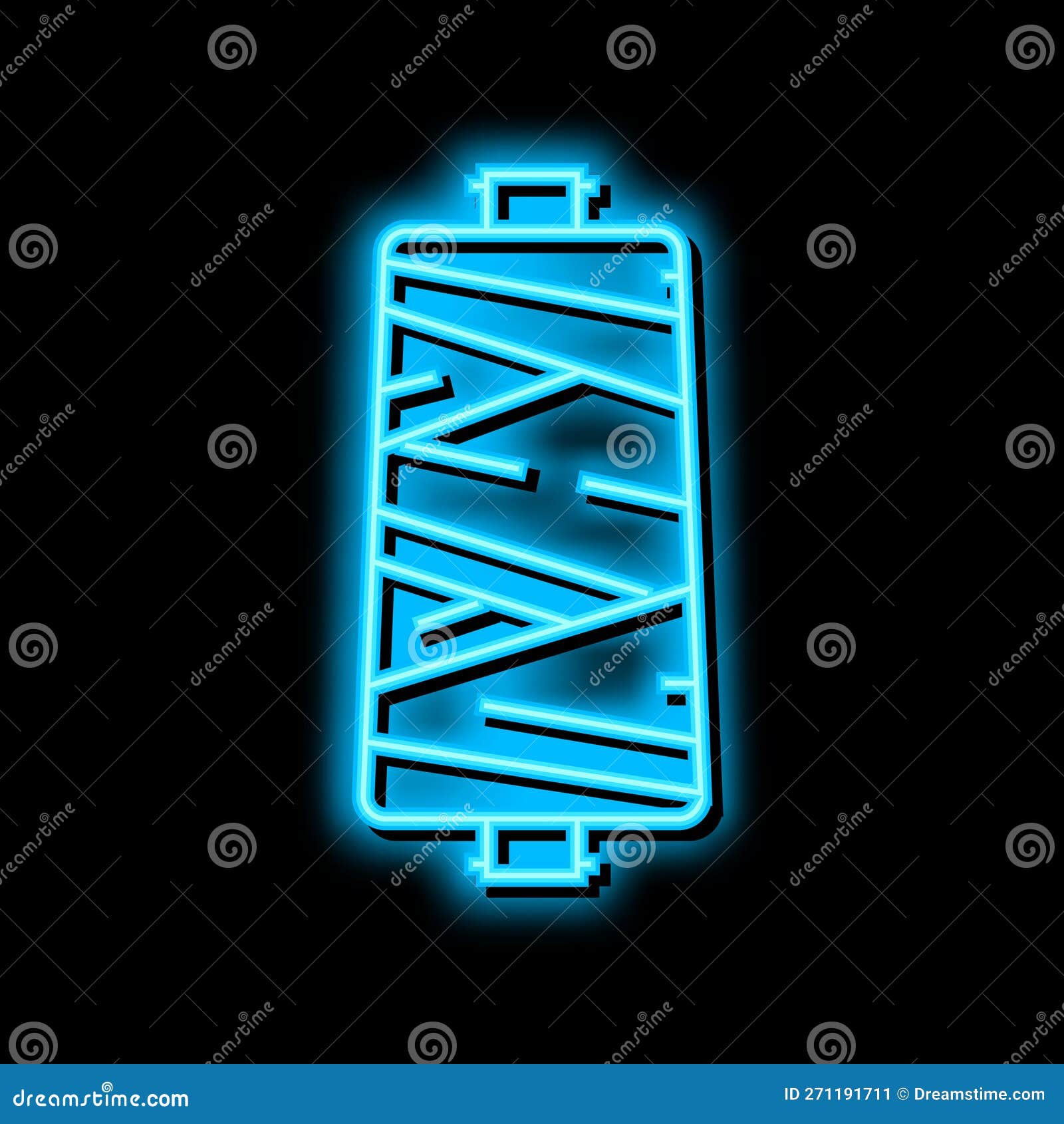 Silk Thread Neon Glow Icon Illustration Stock Vector - Illustration of ...