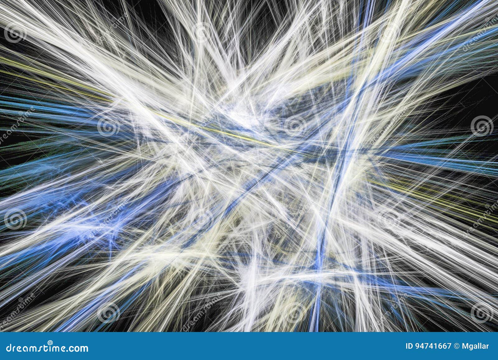 Silk Threads in the Dark - Abstract Design Stock Illustration ...