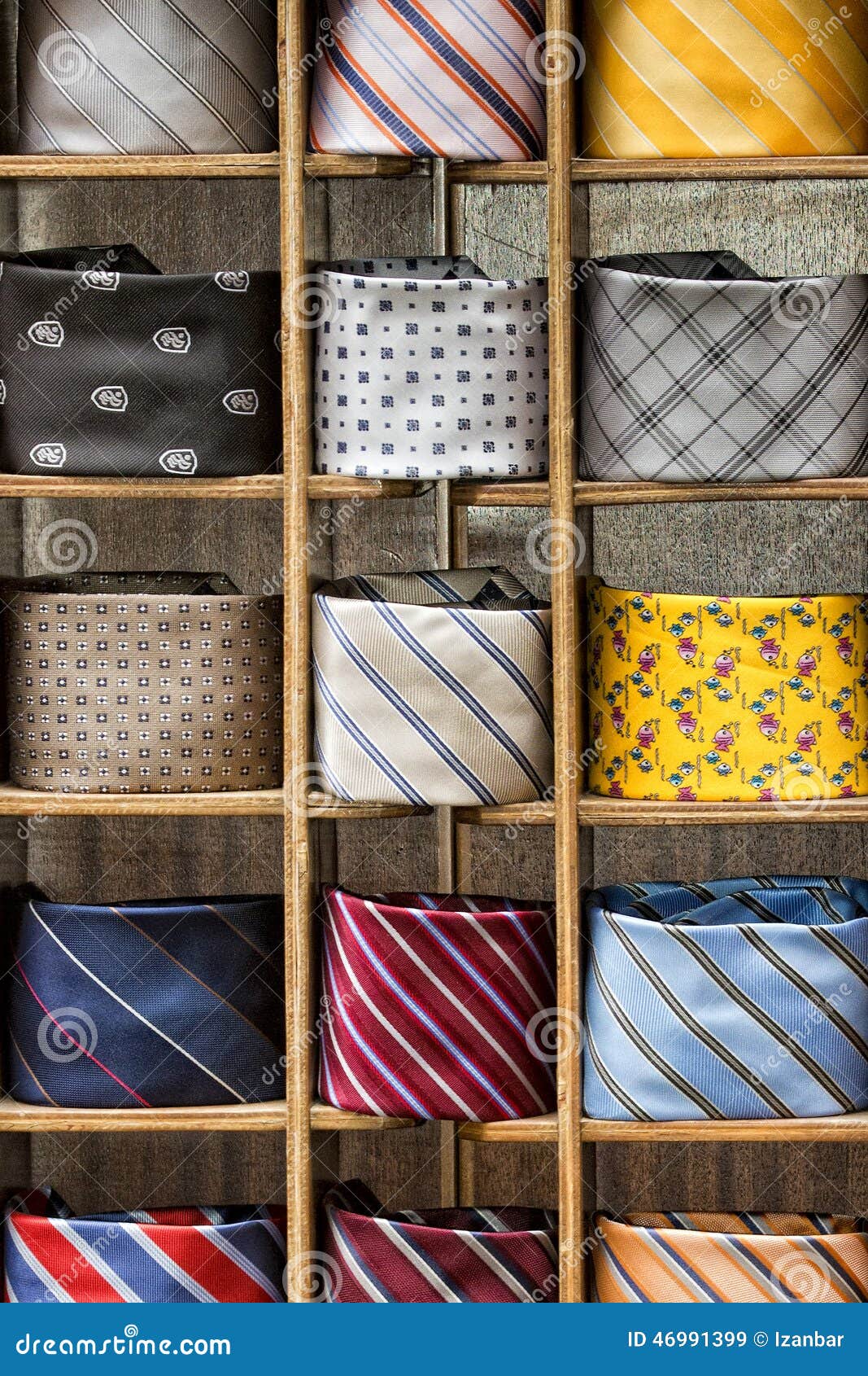 Silk tie on display stock image. Image of display, neck - 46991399