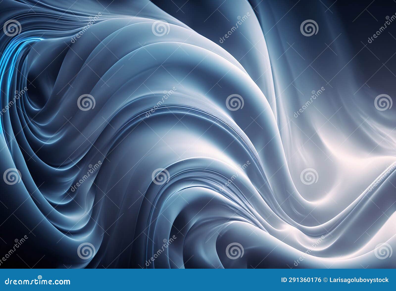 Silk Wave Glowing Curve Blur Flare Glossy Texture Generative Ai Stock ...