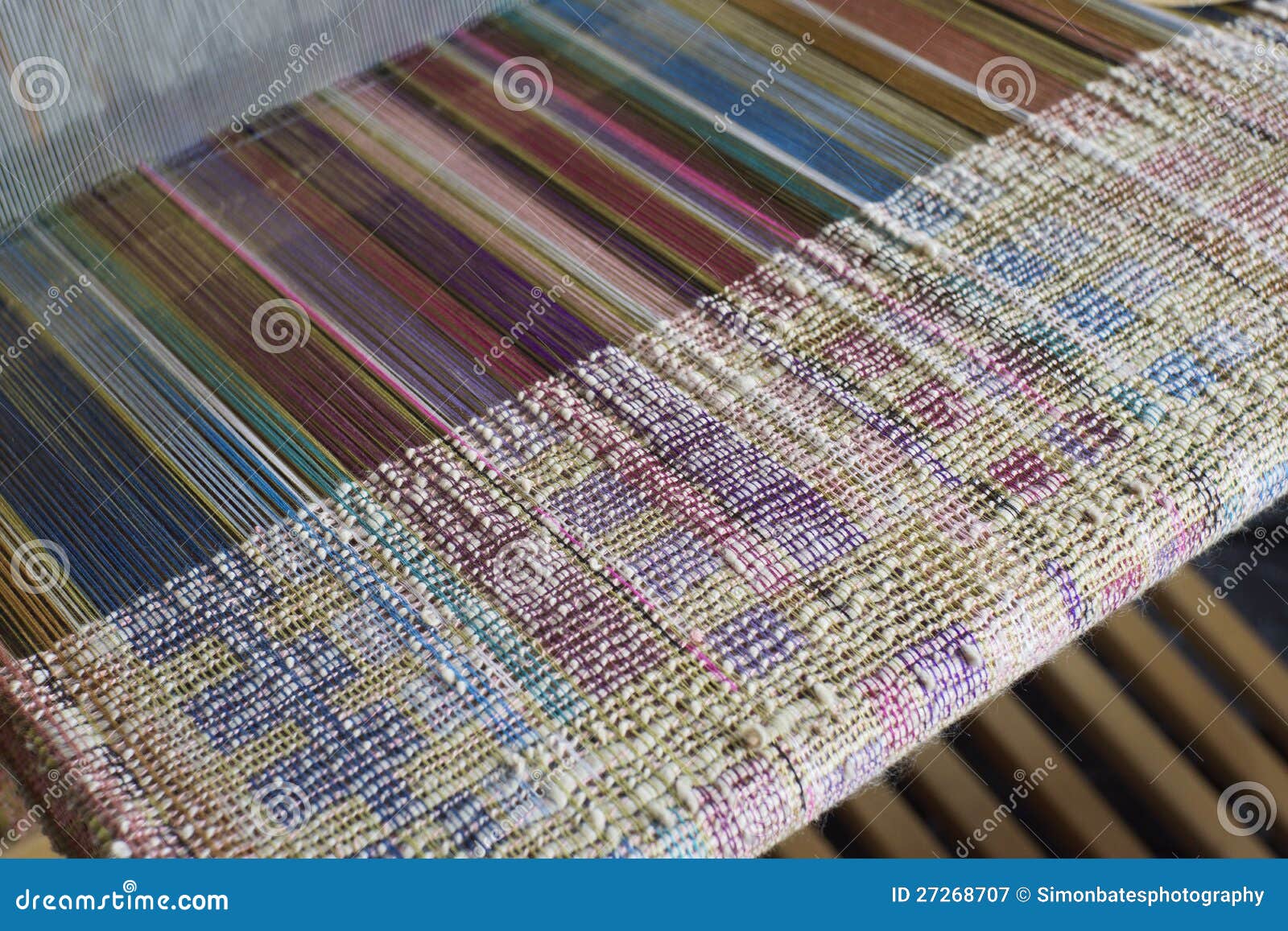 Silk weaving on a loom stock image. Image of silk, handmade - 27268707