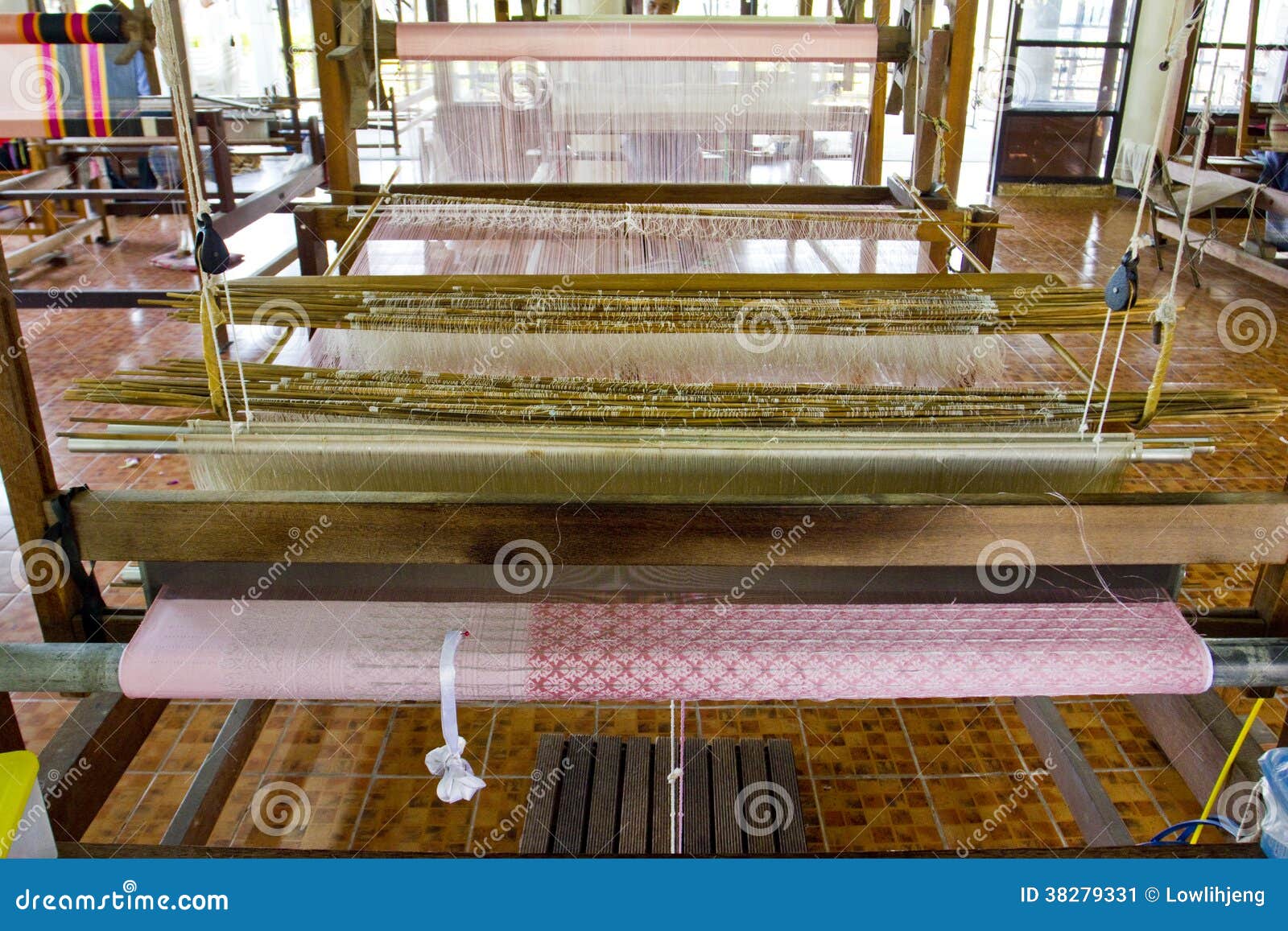 Silk Weaving On A Loom Royalty-Free Stock Photo | CartoonDealer.com ...