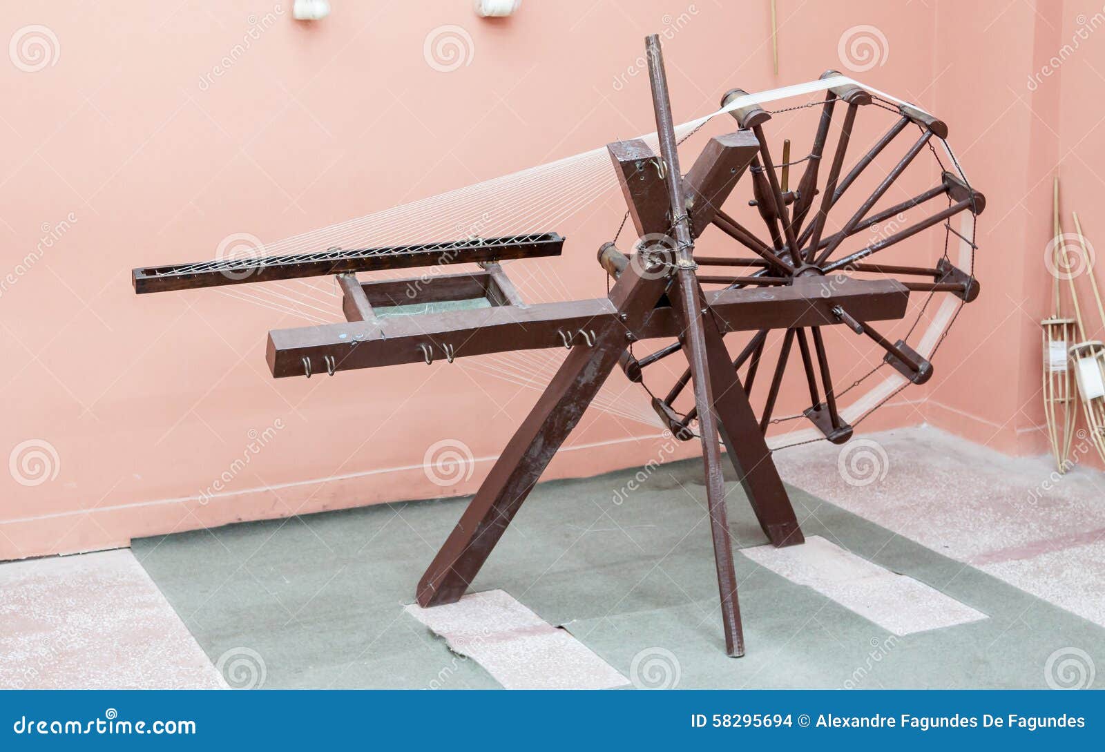 Silk Weaving Machine Turkey Stock Photo - Image of machine, manual ...