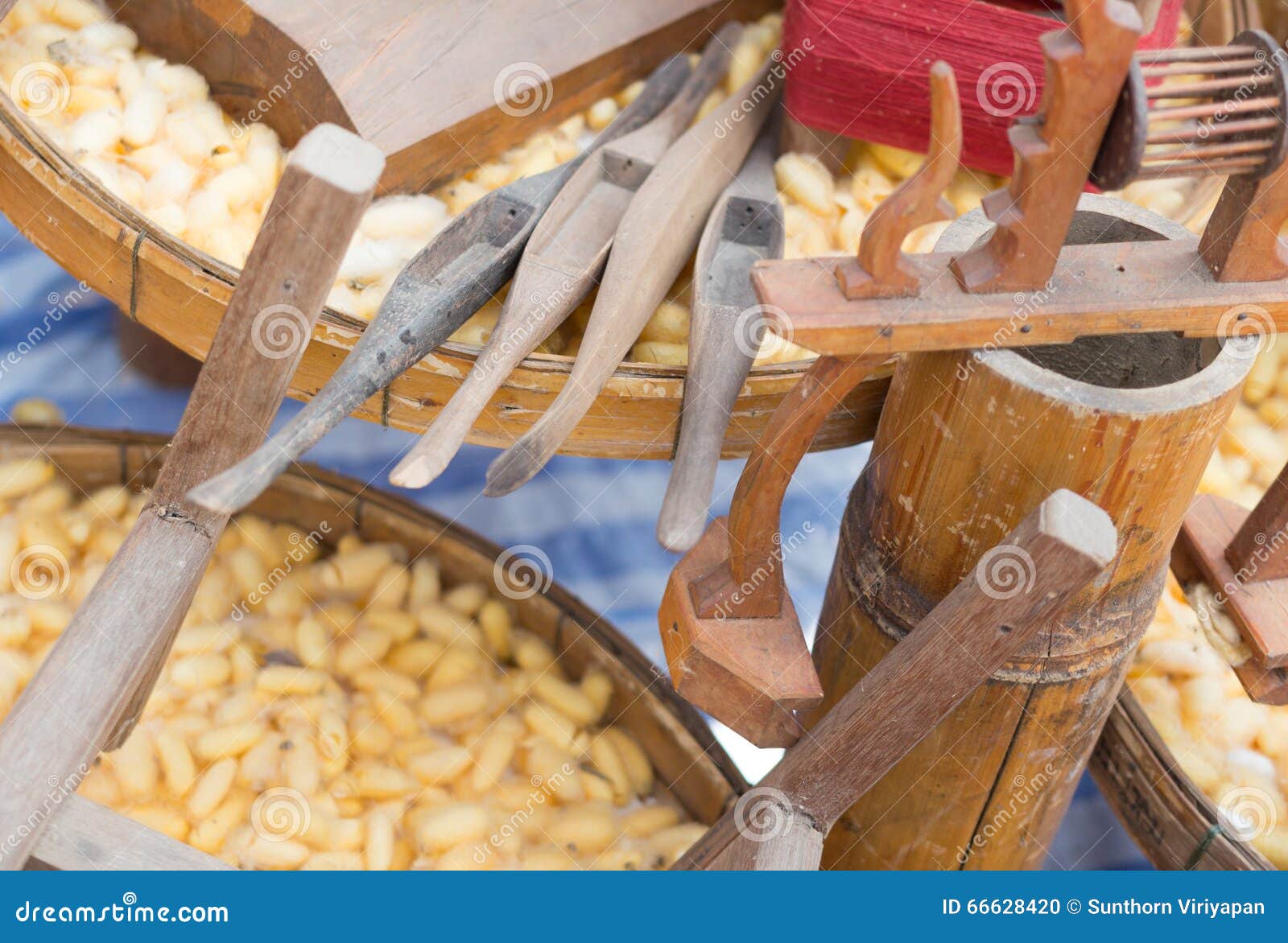 Silk weaving tool stock photo. Image of asian, local - 66628420